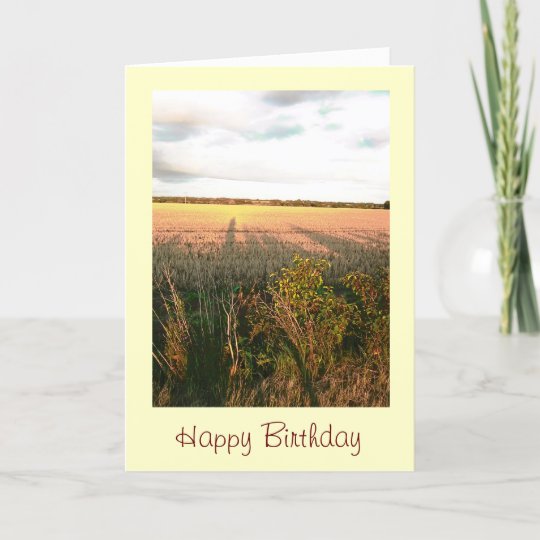 Landscape countryside scenic photo birthday card | Zazzle.co.uk