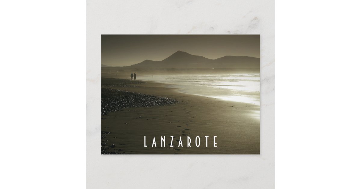 Lanzarote postcard - Playa de Famara | Zazzle