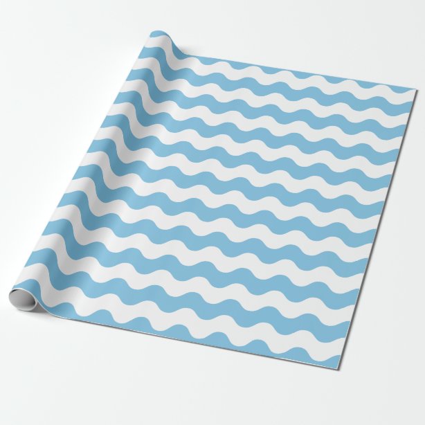 Light Blue White Wrapping Paper | Zazzle UK