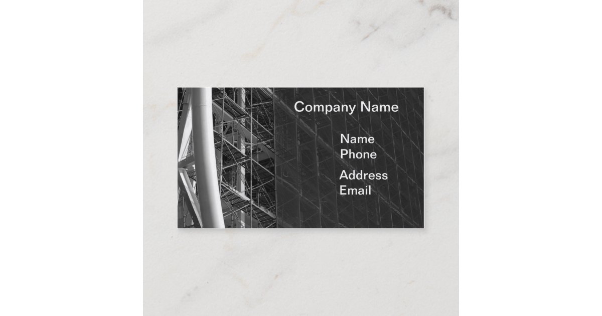 Large Scale Construction Site Business Card | Zazzle