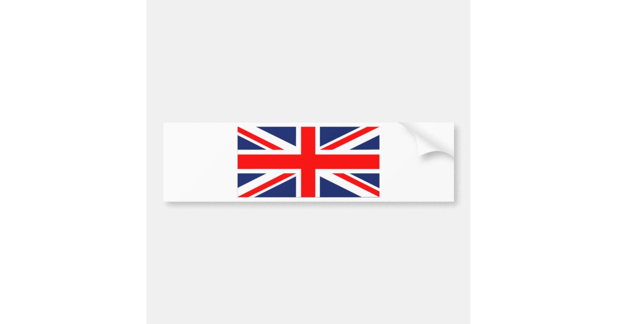 Large Union Jack.png Bumper Sticker | Zazzle