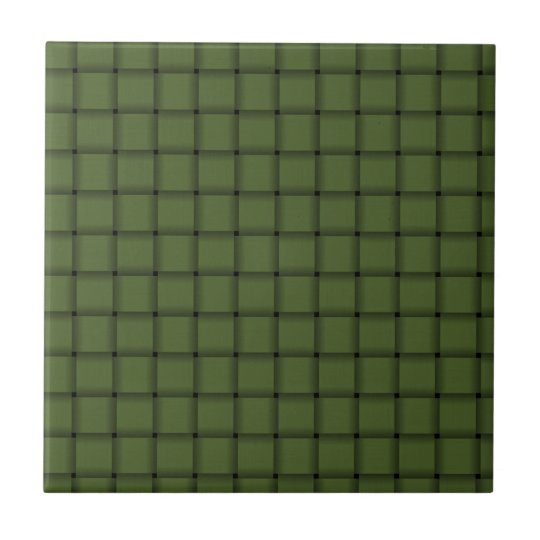 Large Weave - Dark Olive Green Tile | Zazzle.co.uk