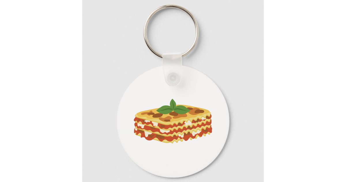 Lasagna Key Ring | Zazzle