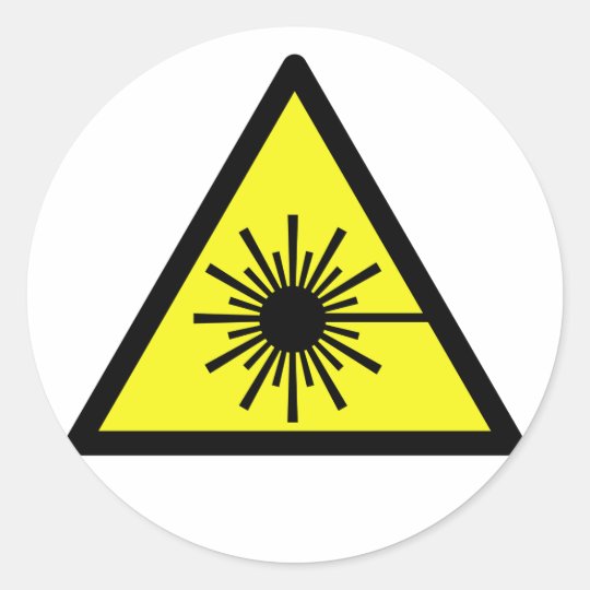 Radiation Symbol Sticker | Zazzle.co.uk