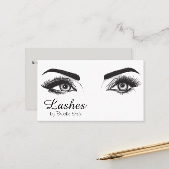 Custom Eye Lash Extensions Business Cards | Zazzle.co.uk