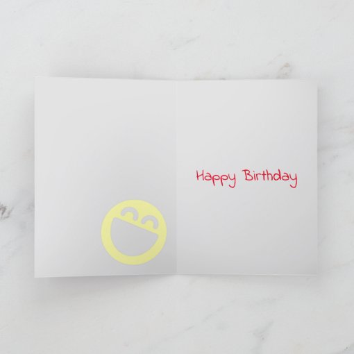 Laughing friend funny birthday card | Zazzle