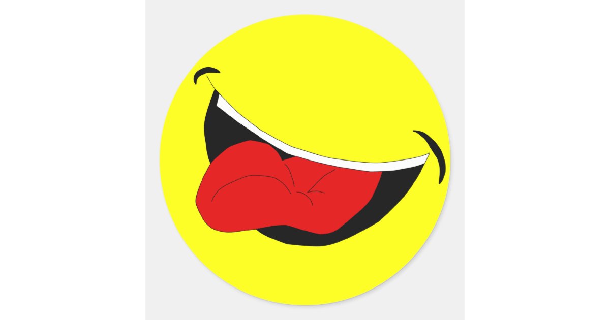Laughing Mouth Sticker | Zazzle