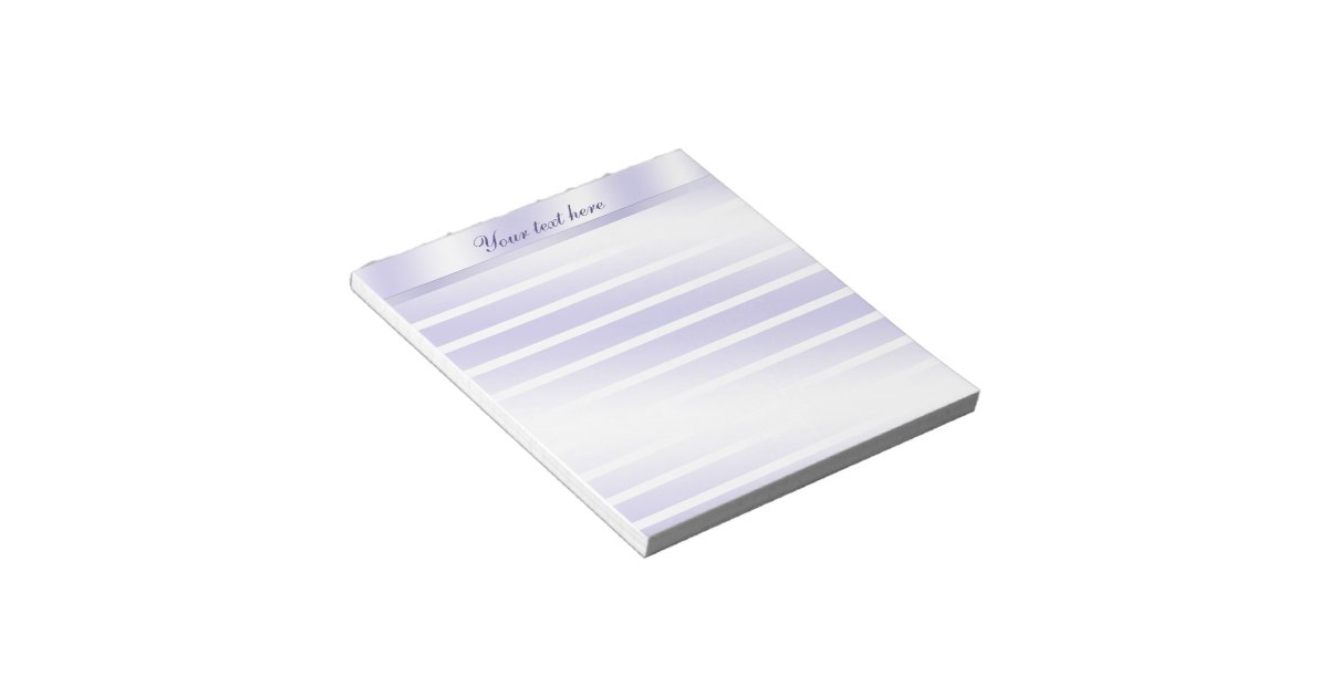 Lavender Lined Personalised Notepad | Zazzle