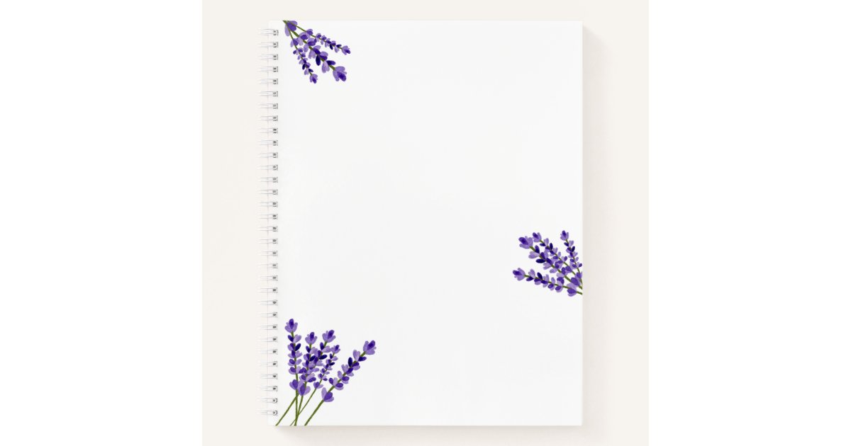 Lavender Notebook | Zazzle