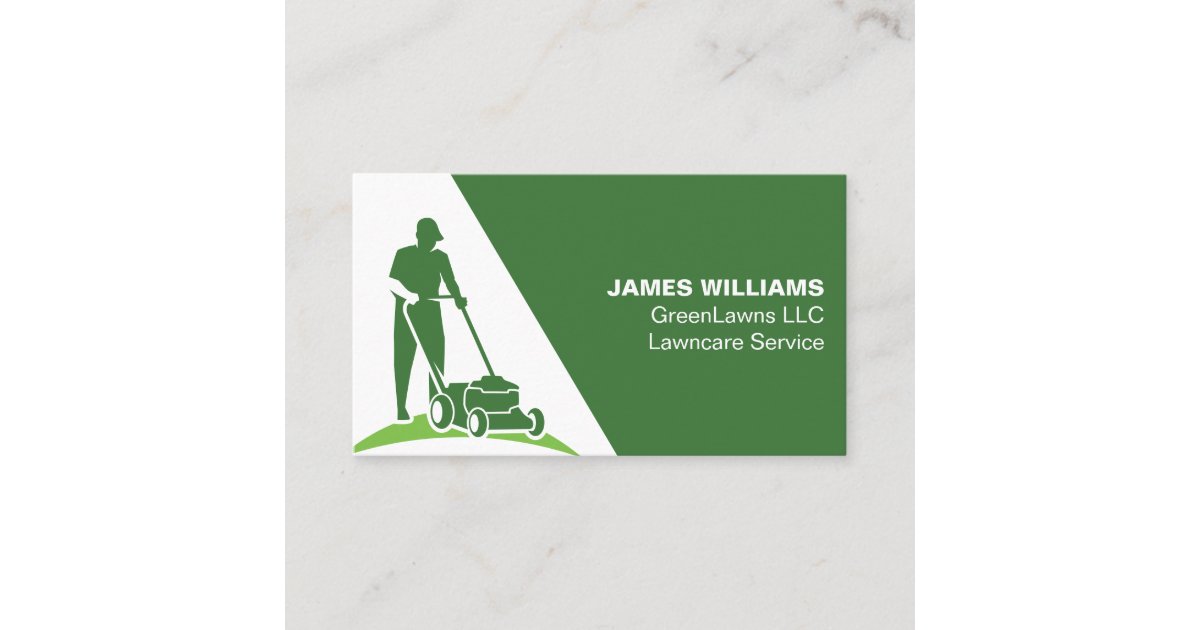 Lawn Care Grass Business Card | Zazzle