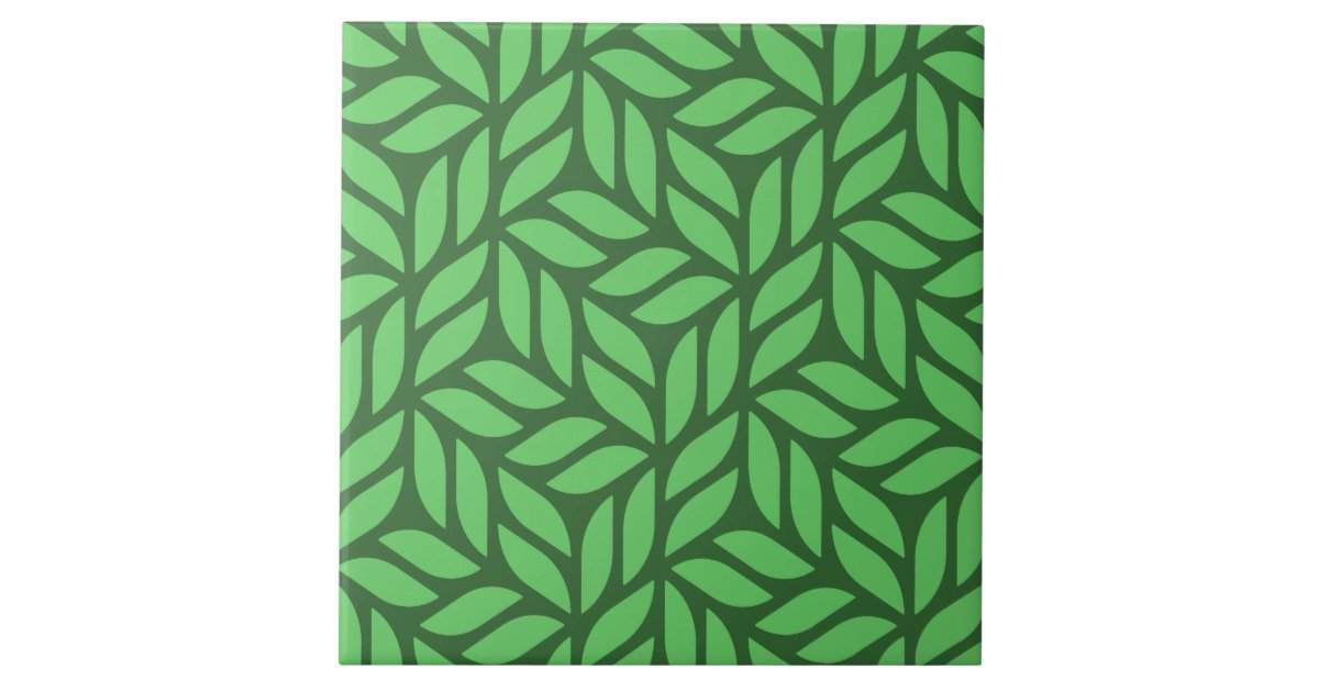 Leaf Pattern Tile | Zazzle