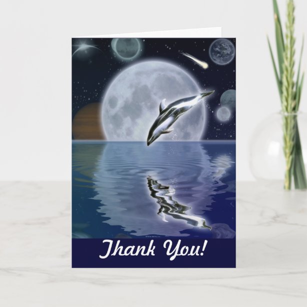 Dolphin Thank You Cards | Zazzle UK