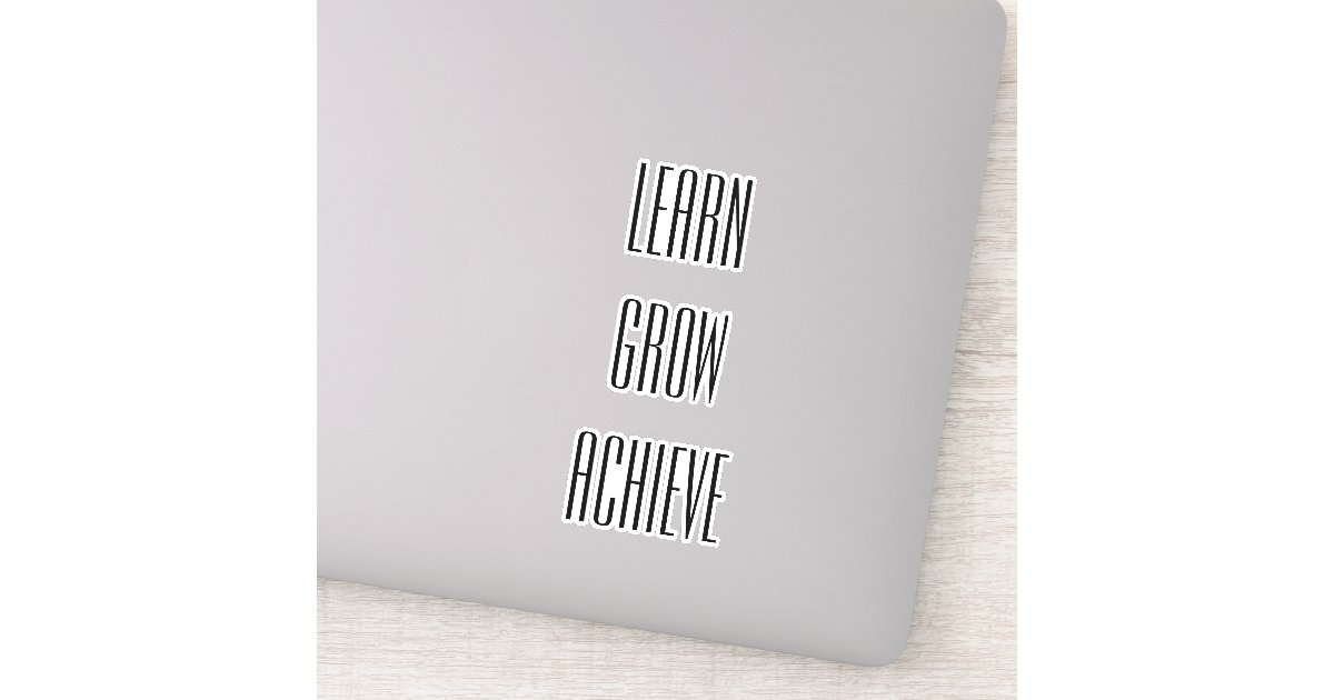 Learn, Grow, Achieve Simple Recipe for Success | Zazzle