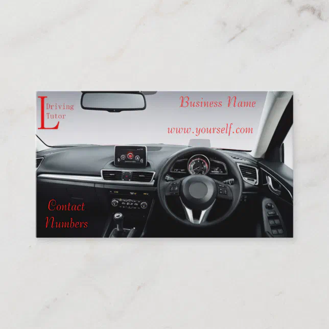 Learner Driver business card | Zazzle