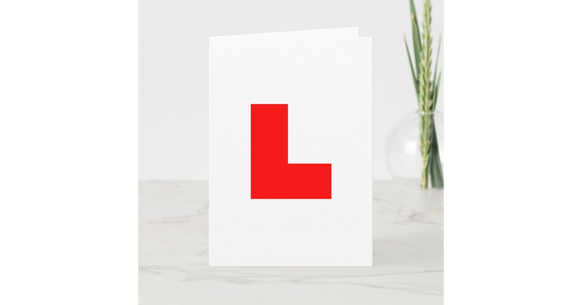 Learner Symbol Card | Zazzle