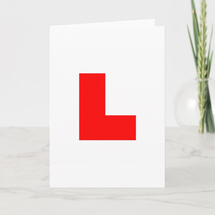 Learner Symbol Card | Zazzle.co.uk