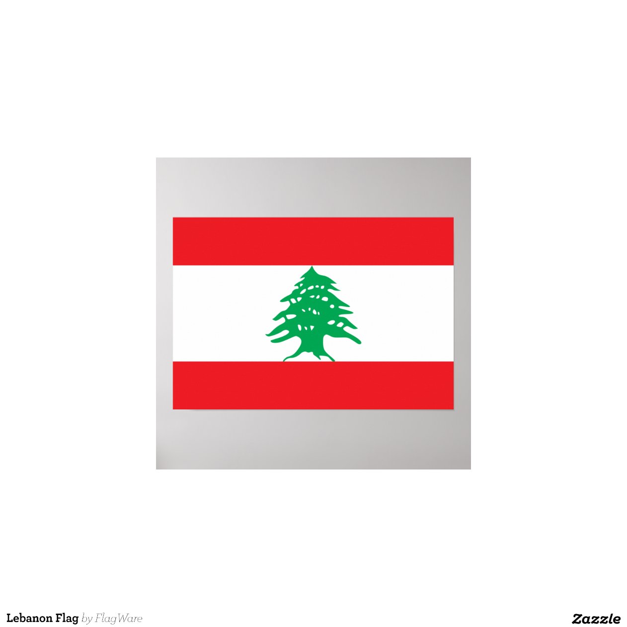 Lebanon Flag Print | Zazzle