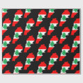 Lebanon Map with Flag Wrapping Paper | Zazzle