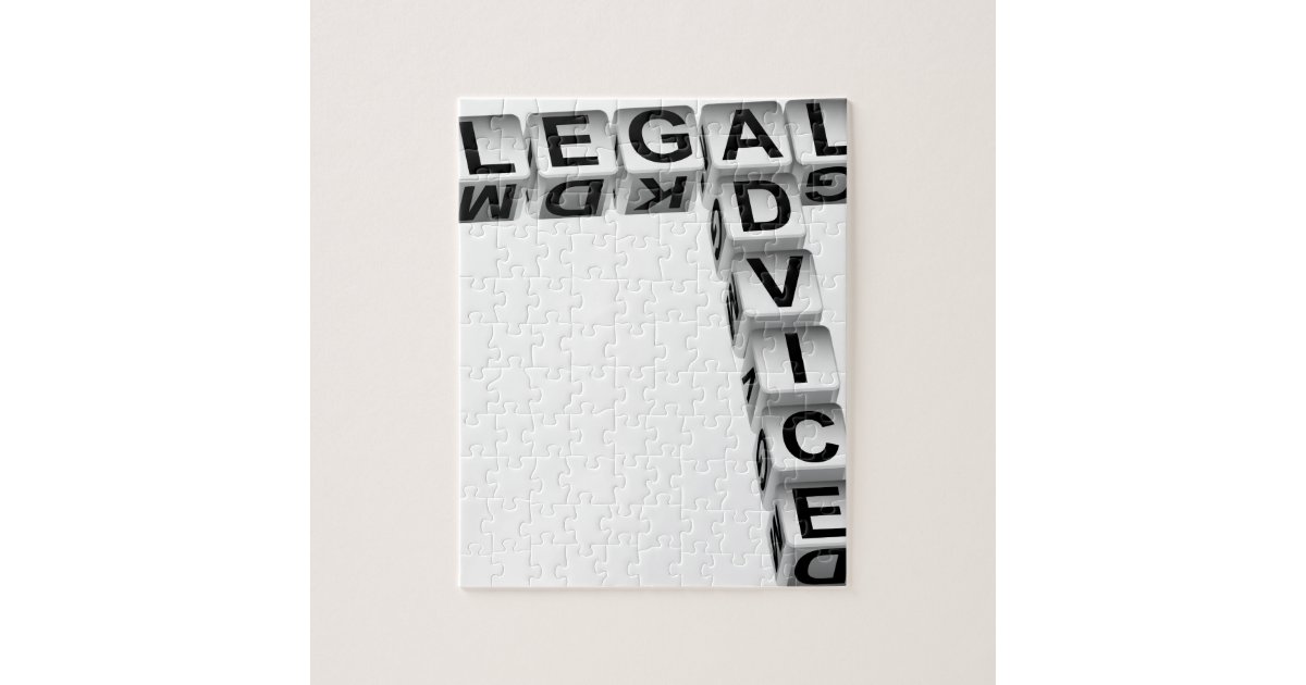 Legal Advice Dice Graphic Jigsaw Puzzle | Zazzle