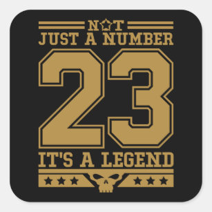Number 23 Stickers & Labels | Zazzle UK