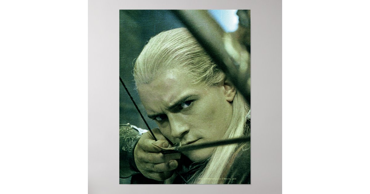 LEGOLAS GREENLEAF™ Drawing Bow Poster | Zazzle