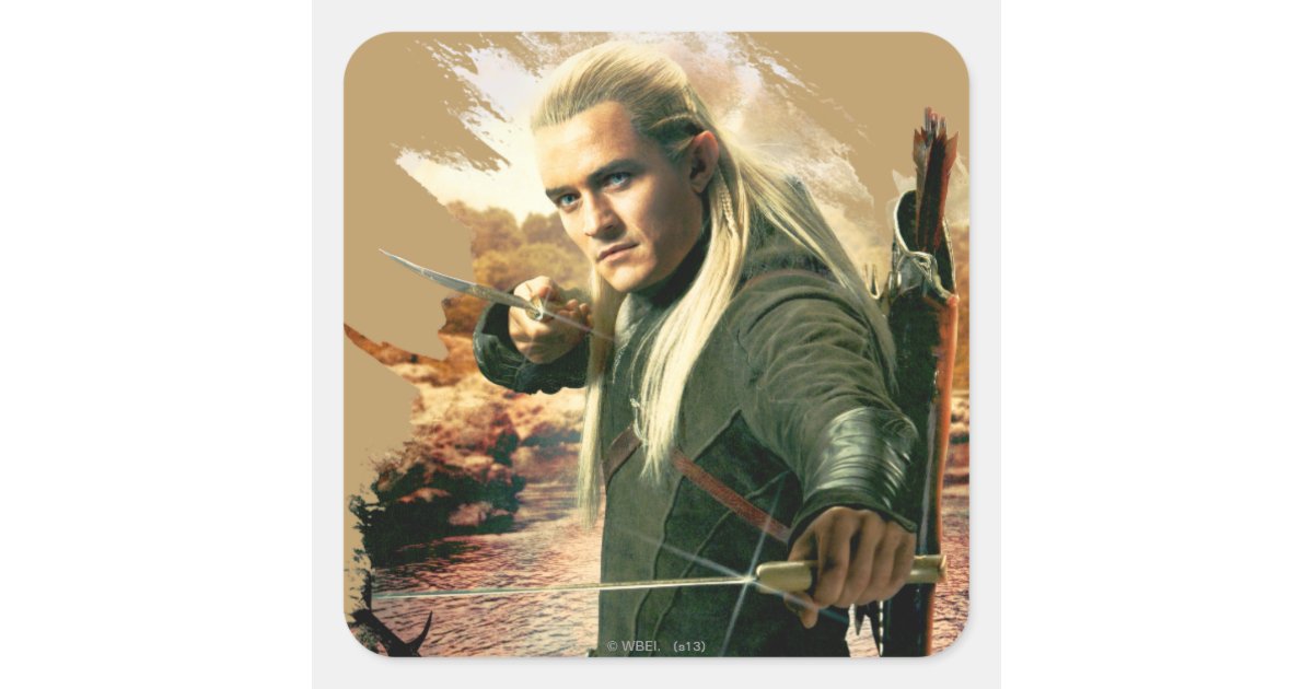 LEGOLAS GREENLEAF™ Graphic 2 Square Sticker | Zazzle