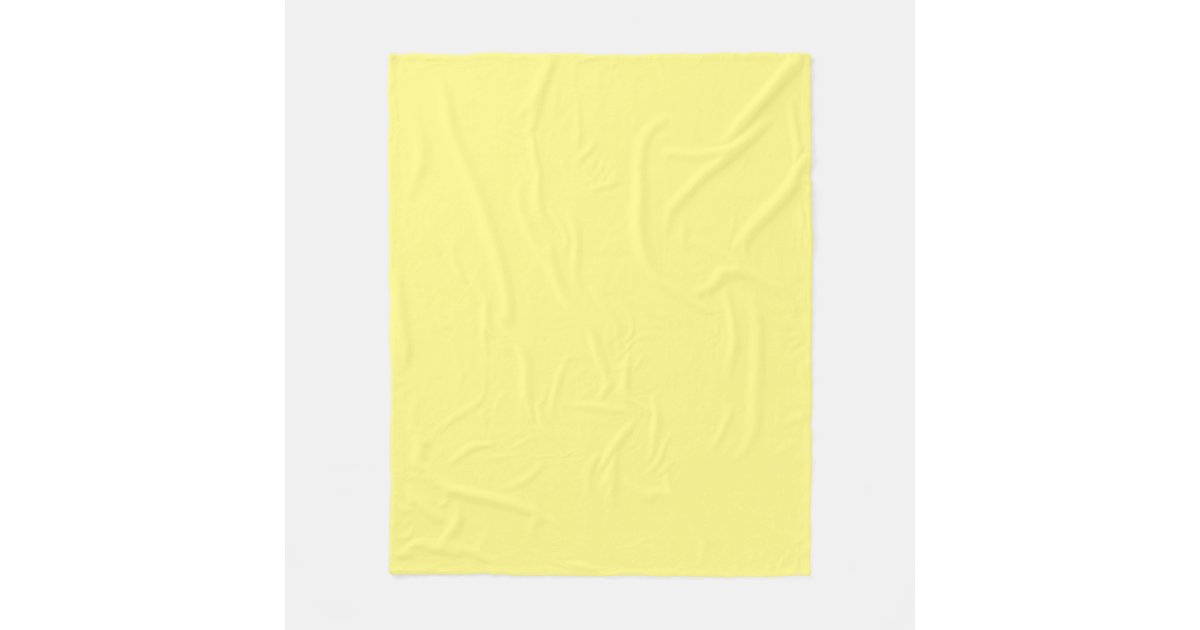 Lemon Yellow Fleece Blanket | Zazzle