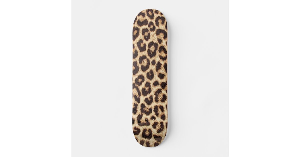 Leopard / Animal Print Skateboard | Zazzle