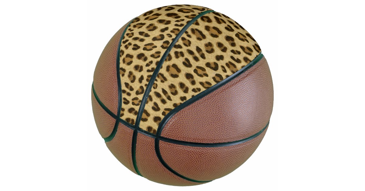 Leopard Animal Print Skin Pattern Basketball | Zazzle