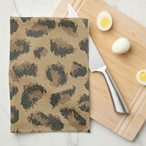 Leopard Print Kitchen Towel | Zazzle