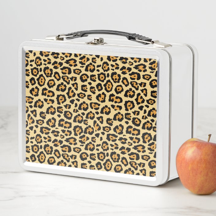 Leopard Print Metal Lunch Box | Zazzle.co.uk