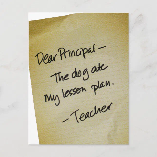 Lesson Plan Postcard | Zazzle