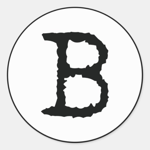 Letter B Stickers & Labels | Zazzle UK