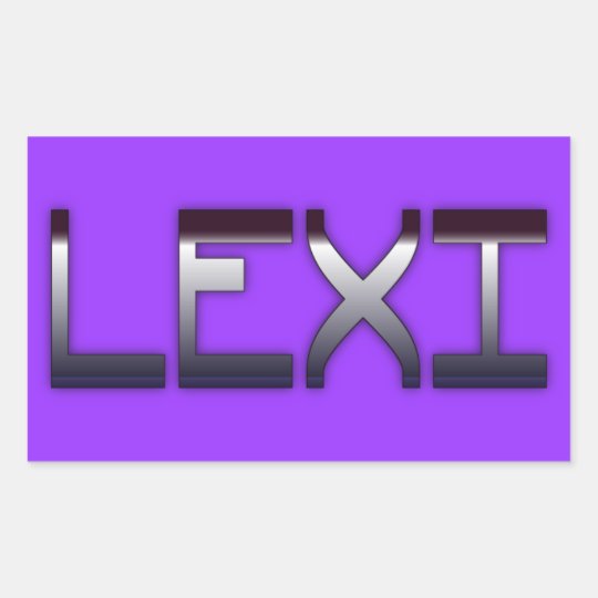 Lexi Rectangular Sticker | Zazzle.co.uk