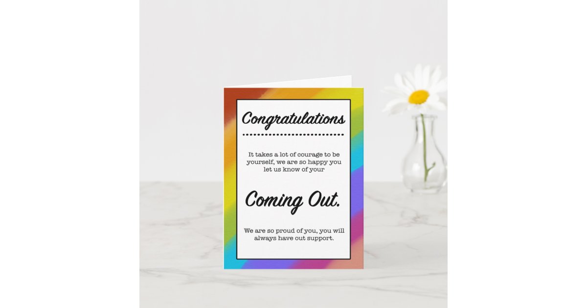 LGBT Coming Out Card | Zazzle