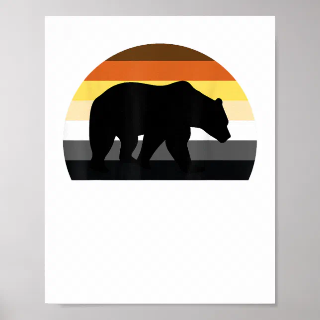 LGBT Papa Mens Gay Pride Month - Gay Bear Poster | Zazzle