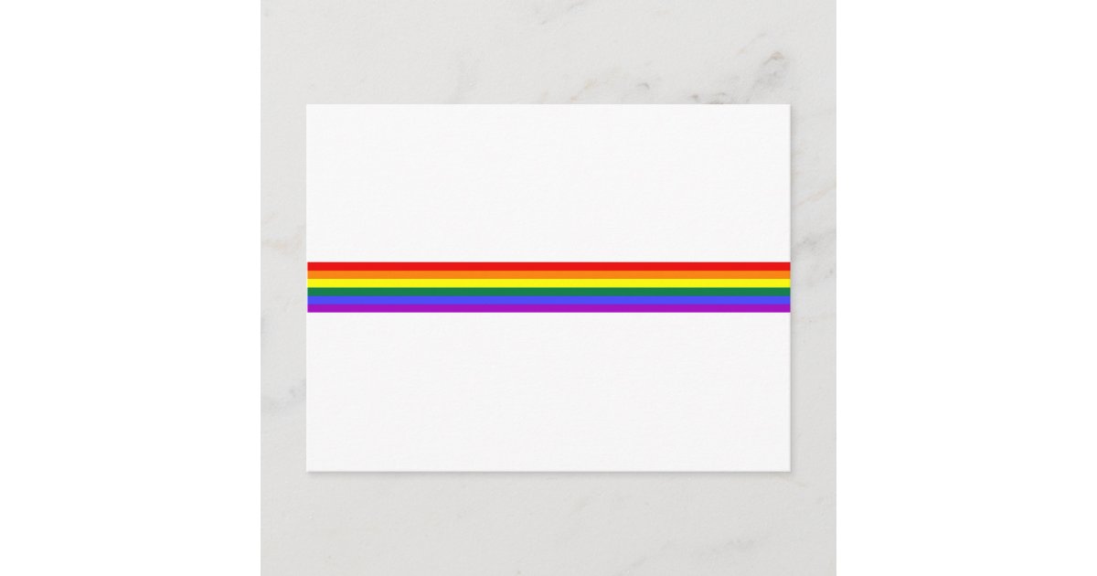 LGBT Pride Rainbow Postcard | Zazzle