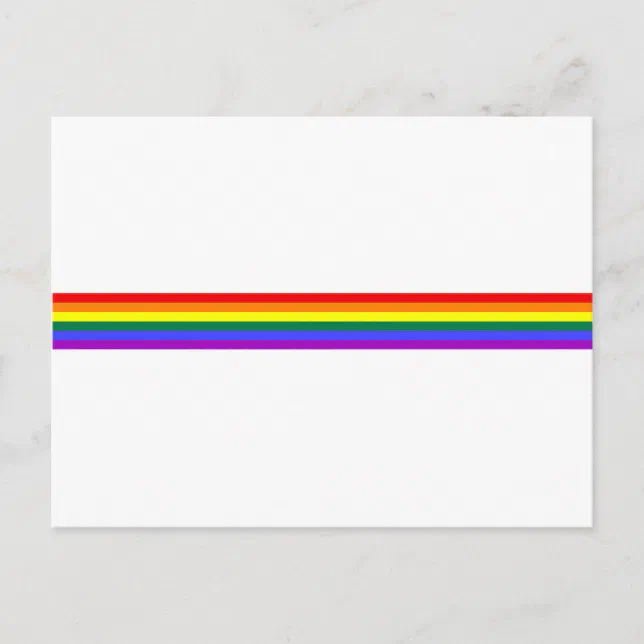 LGBT Pride Rainbow Postcard | Zazzle