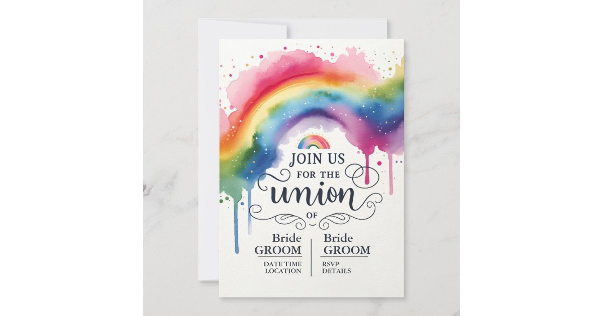 LGBT Wedding Invitation | Zazzle