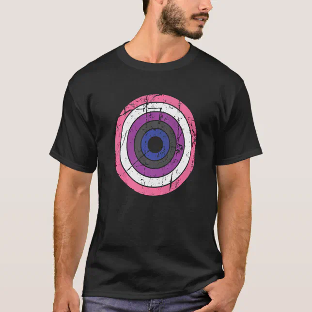 Lgbtq Gender Fluid Pride Flag Circle Lgbtqia+ Gen T-Shirt | Zazzle