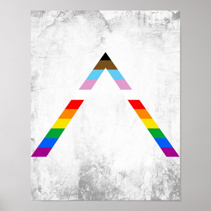 LGBTQ POC Ally Symbol Poster | Zazzle.co.uk