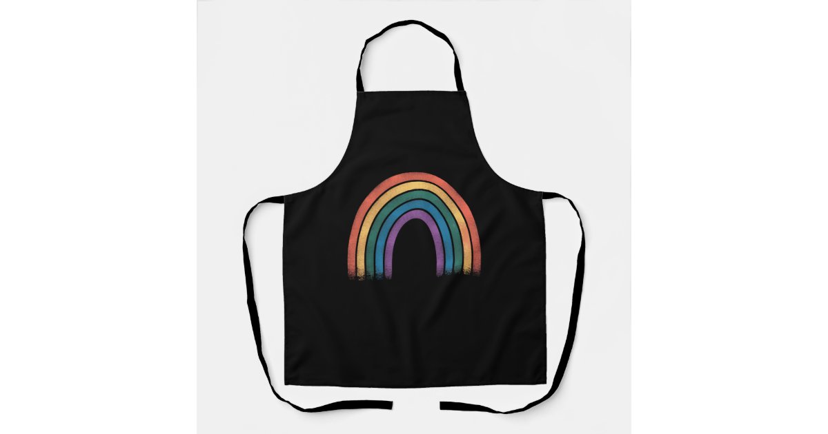 LGBTQ Rainbow Flag Gay Pride LGBT Awareness Ally Apron | Zazzle
