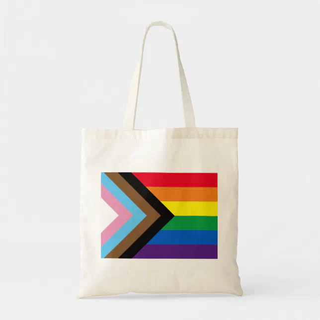 Lgbtq rainbow Inclusive diversity gay pride flag Tote Bag | Zazzle
