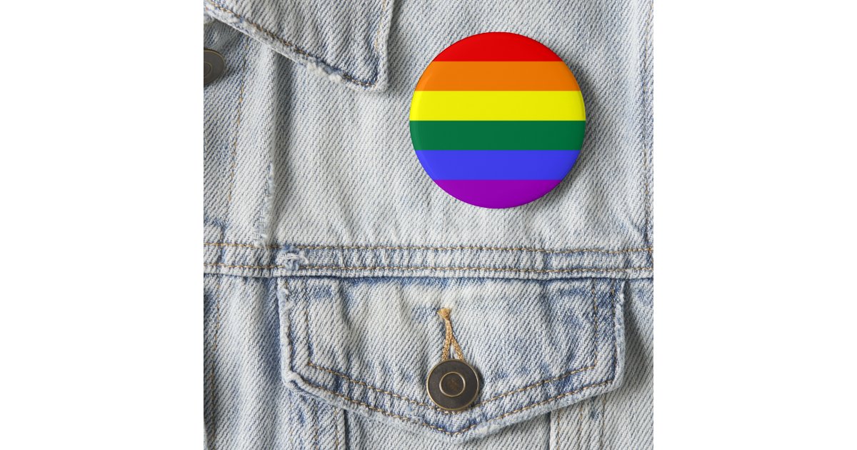 LGBTQIA+ Rainbow Pride Flag 6 Cm Round Badge | Zazzle