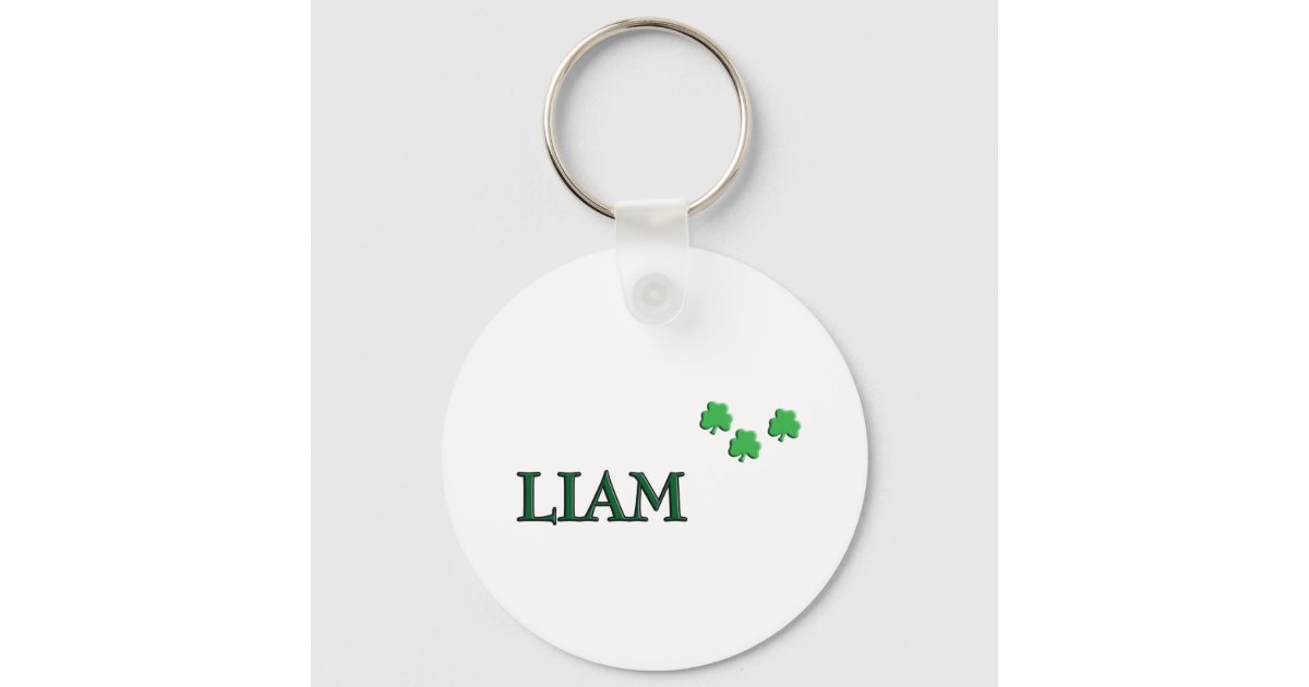 Liam Irish Name Key Ring | Zazzle