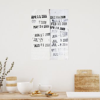 Library Date Stamp Poster | Zazzle