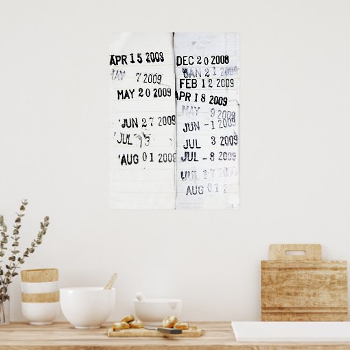 Library Date Stamp Poster | Zazzle
