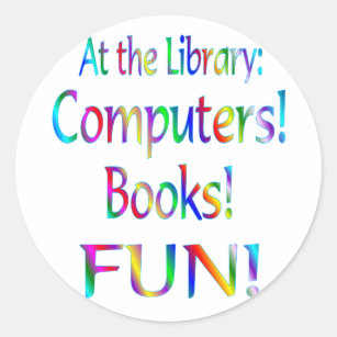 School Library Stickers & Labels | Zazzle UK
