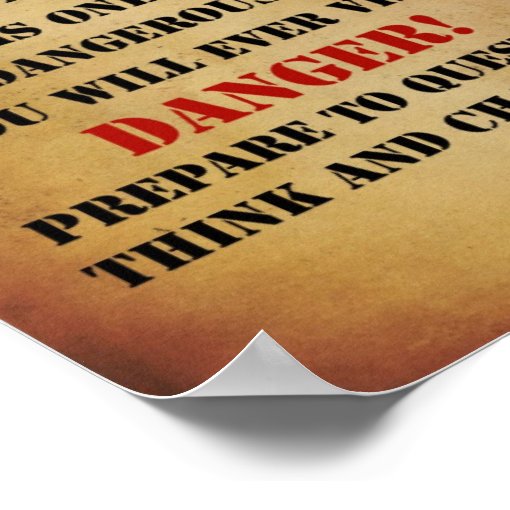 Library Warning Poster | Zazzle