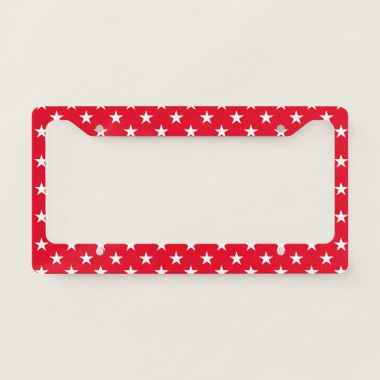 License Plate-Patriotic Stars Licence Plate Frame | Zazzle.co.uk